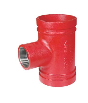 Grooved Threaded Reducing Tee - Build Safe Engineering